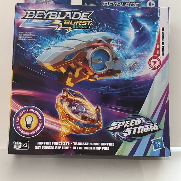 Hasbro | Toys | Beyblade Rip Fire Force Set Burst Surge Speed Storm ...